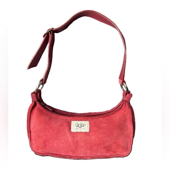 UGG | Bags | Ugg Australia Malibu Ruby Red Suede Handbag | Poshmark